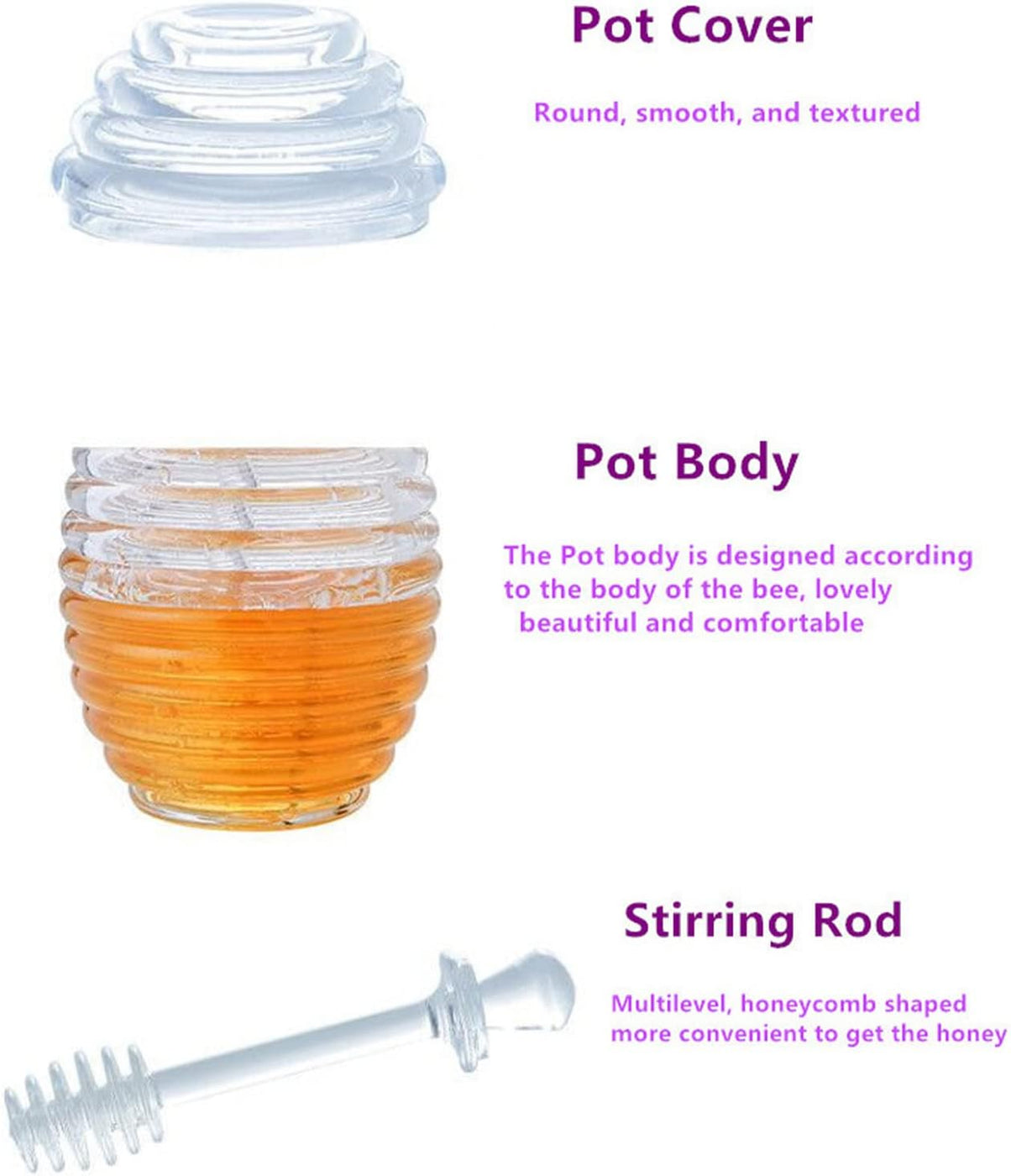 Plexi Honey Jar X1294 — Dear Home