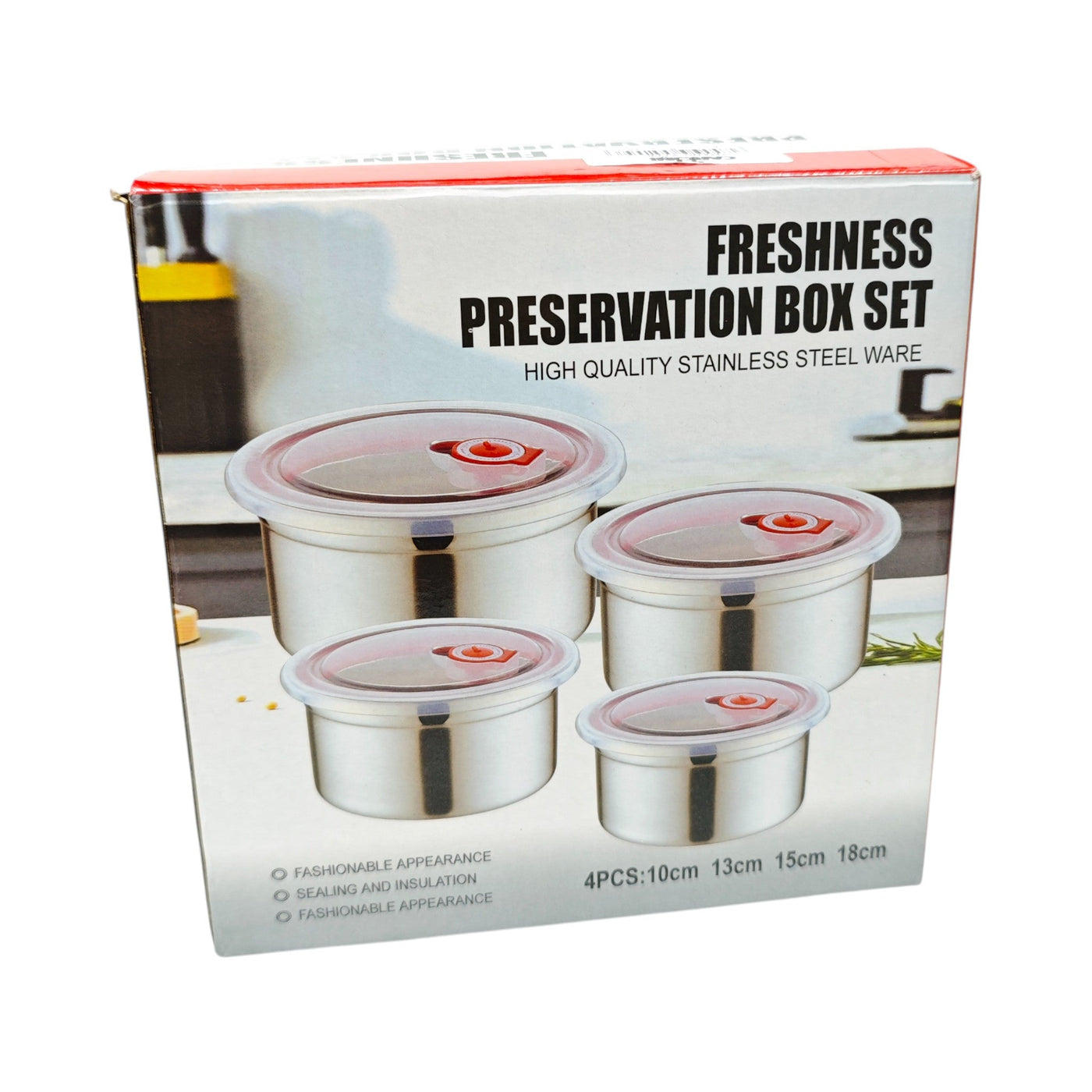 4 pcs Stainless Steel Food Box X1396 — Dear Home