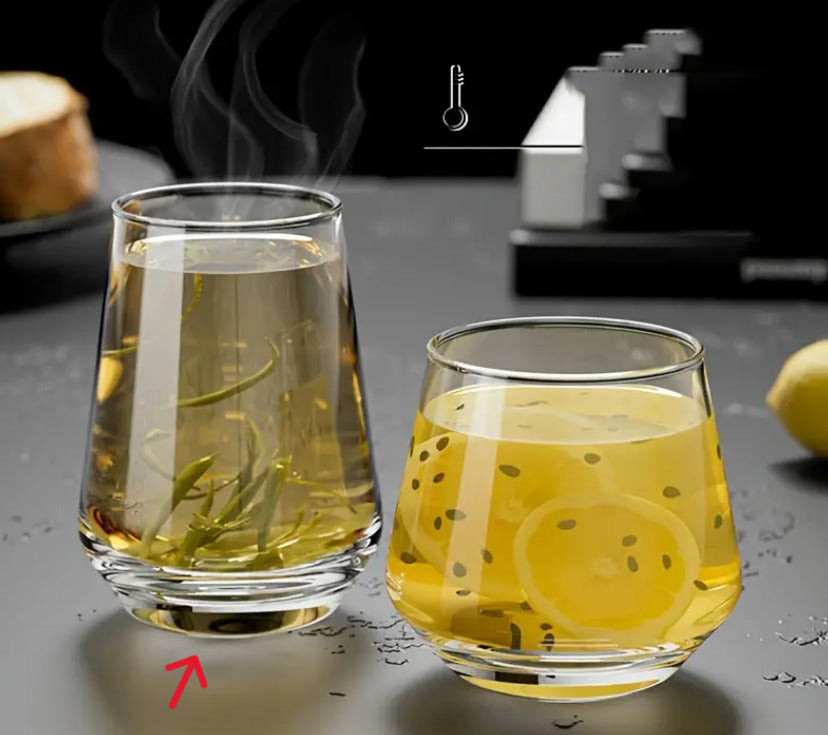 DELI Clear Glass Long Cup 390ml 6pcs X687 — Dear Home