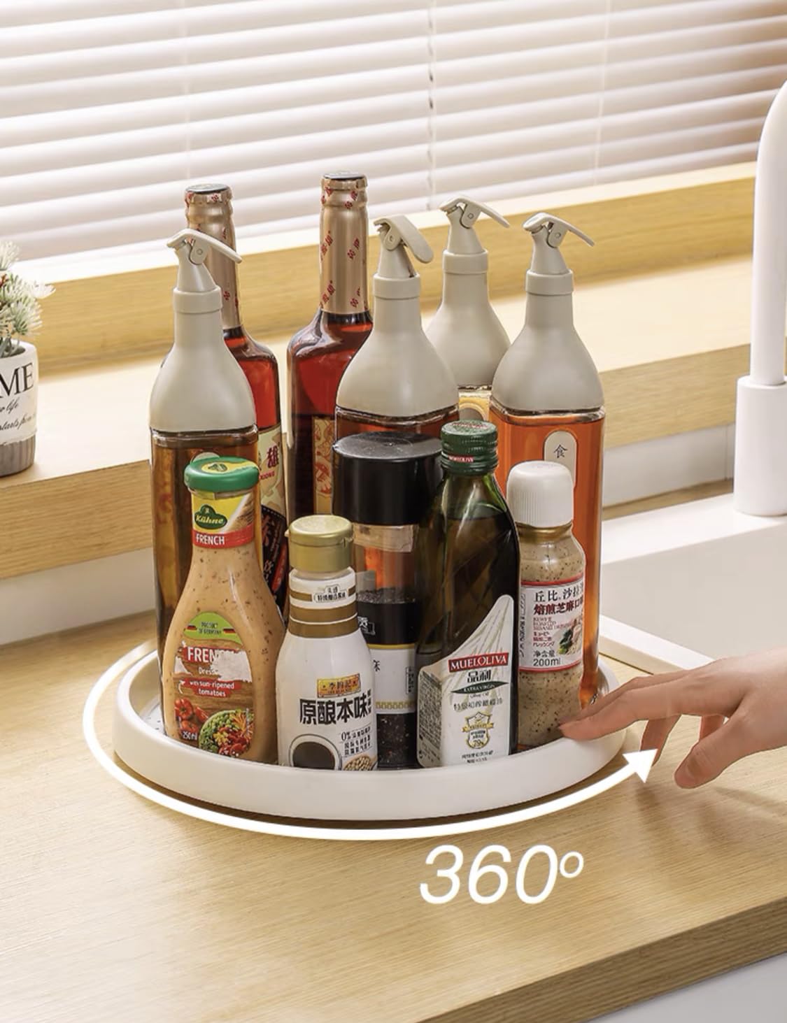 White Rotate Rack Organiser X744 — Dear Home