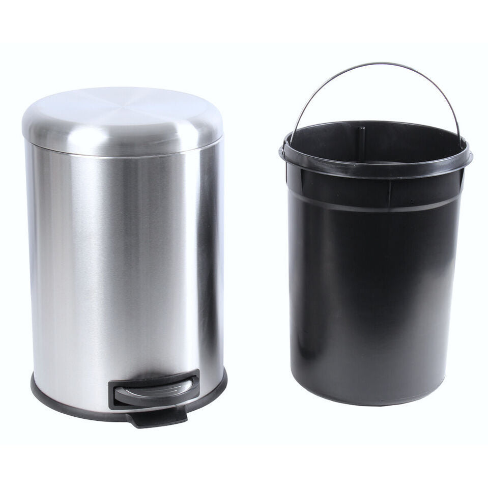 Soft Close Stainless Steel 5L Bin X828 — Dear Home