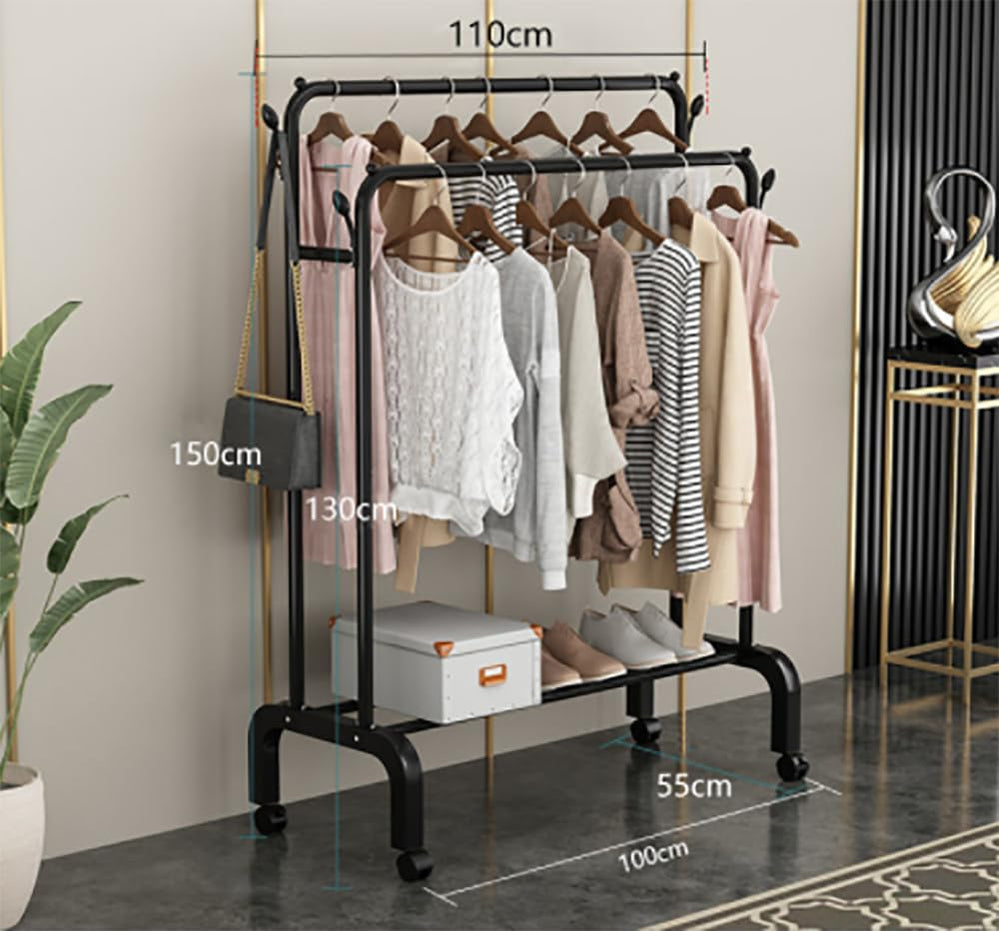 Double Pole Cloth Rack X977 — Dear Home