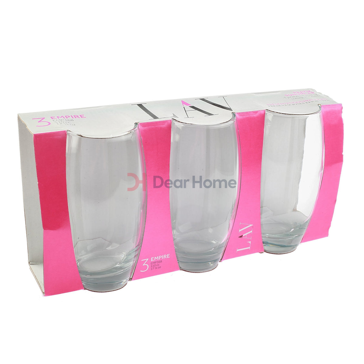 Lav Empire Long Glass Cup 3 Pcs — Dear Home
