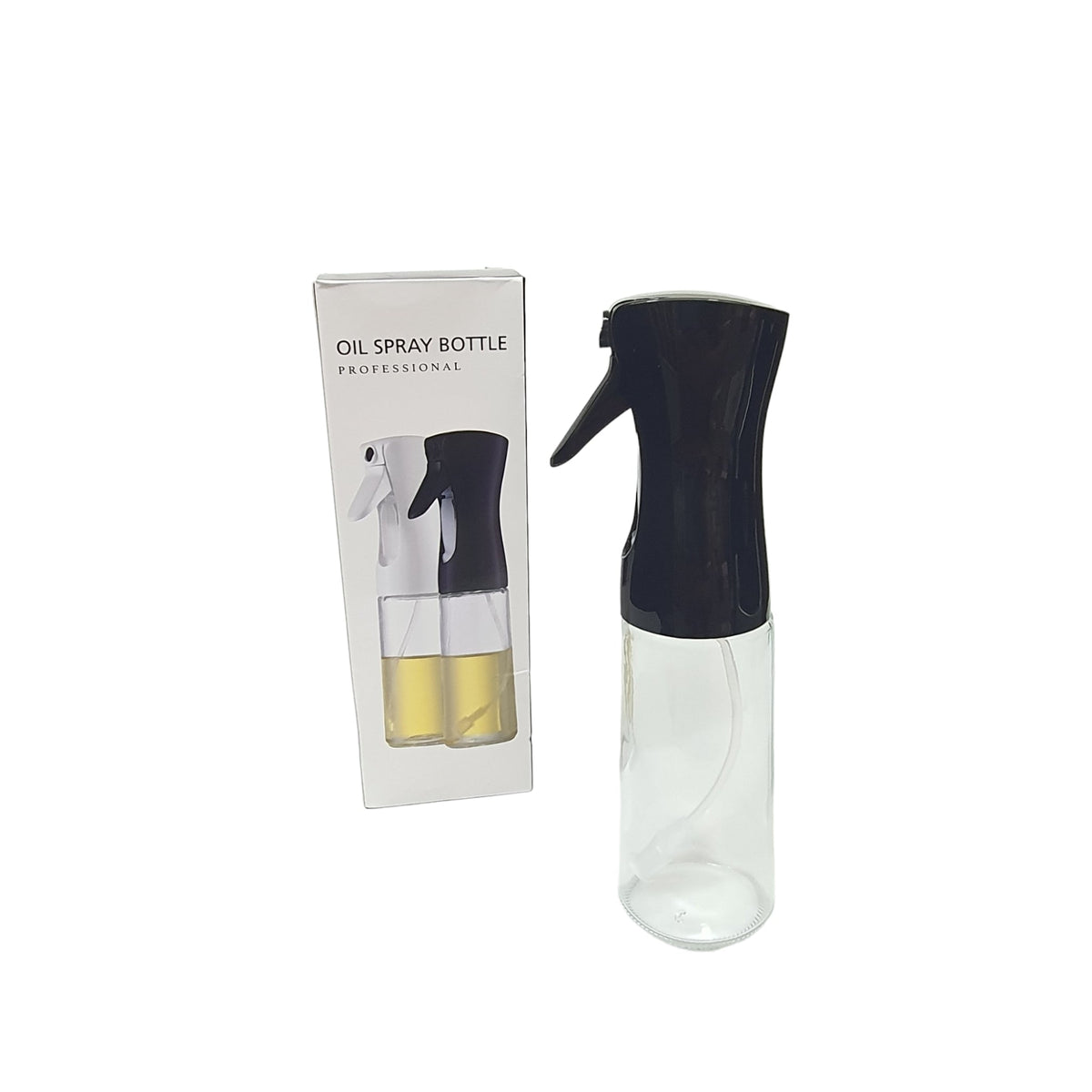 210ML GLASS OIL SPRAY BOTTLE 1pc X327 BLACK/WHITE — Dear Home