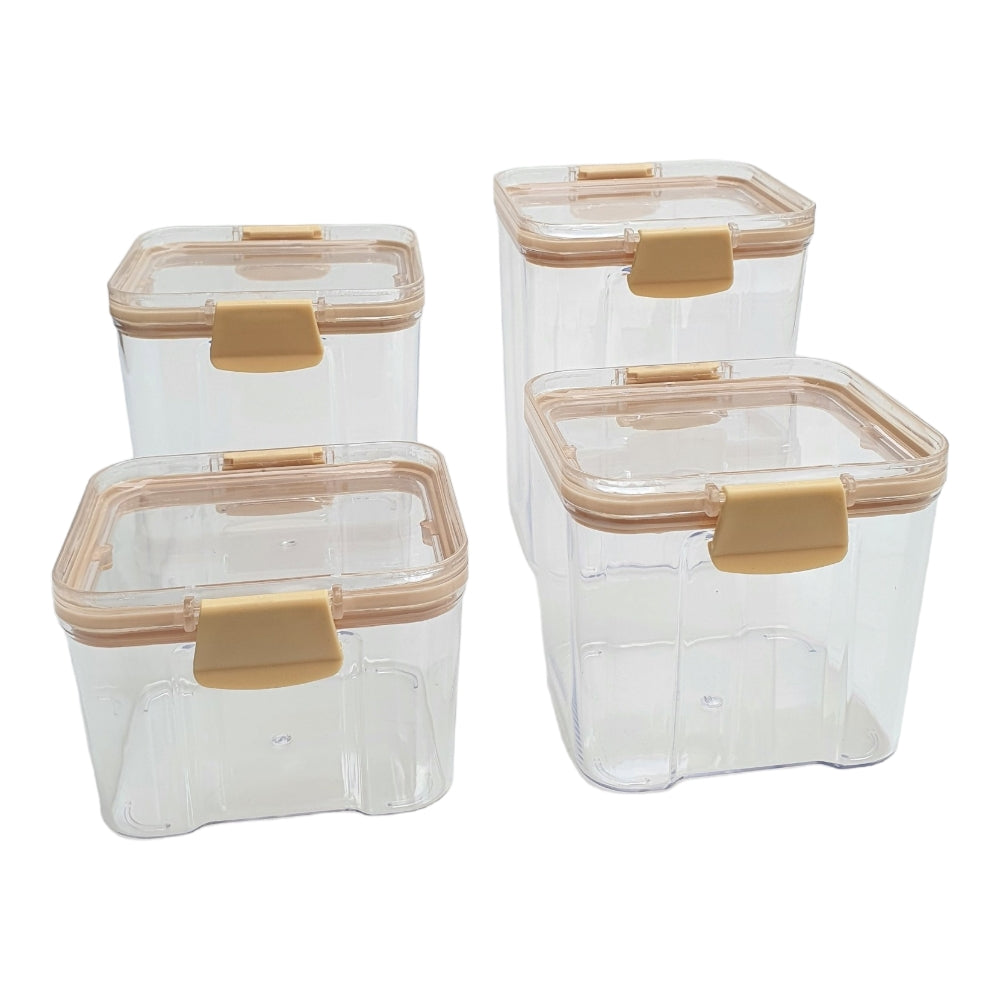 4PCS PLEXI VACUUM LOCK FOOD BOX X494 — Dear Home